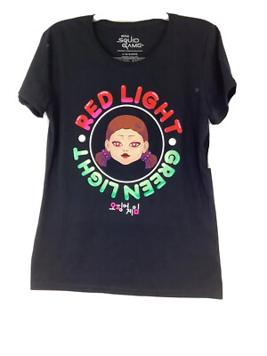 Squid Game Red Light Green Light Doll T-Shirt Women's Size L 11-13 New ...