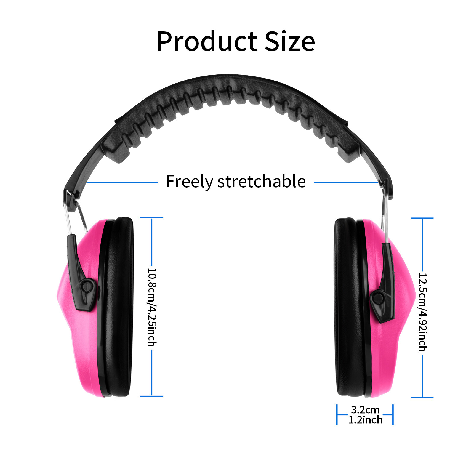 Ear Muffs Adult Noise Reduction Defenders Hearing Protection Safety ...