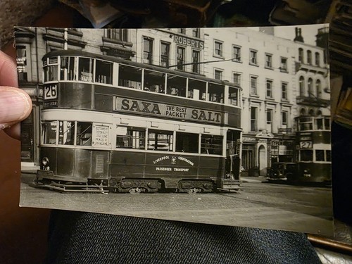 LIVERPOOL CORPORATION TRAMS. COPYRIGHT PHOTO. TRAM AT CASTLE STREET ...