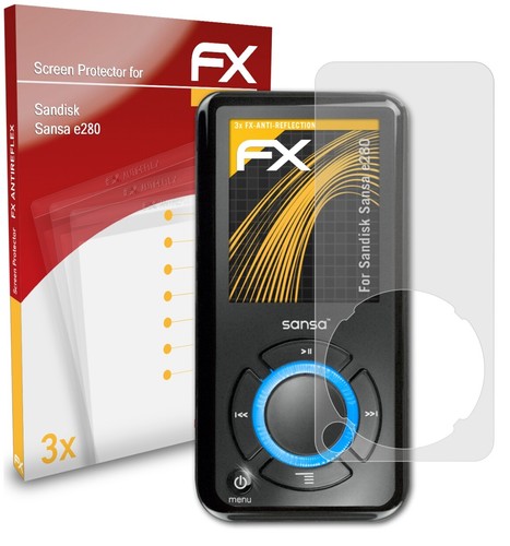 atFoliX 3x Screen Protection Film for Sandisk Sansa e280 matt ...