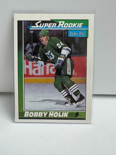 1991-92 O-Pee-Chee NHL Super Rookie #7 Bobby Holik Whaler RC Hockey ...