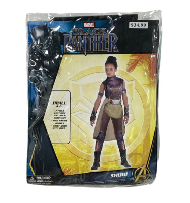 NEW SHURI Black Panther Halloween Costume Dress up Cosplay - Girls ...