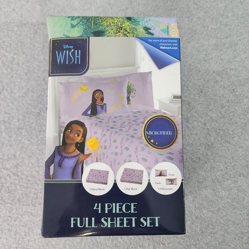 Disney Four Piece Full Sheet Set Fitted/Full Sheets Two Pillows Cases ...