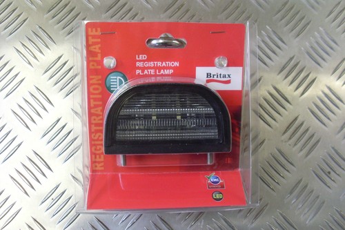 BRITAX LED REGISTRATION PLATE LAMP L867.00.LDV DUAL VOLTAGE 12 VOLT-24 ...
