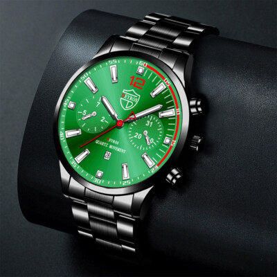 DEYROS Mens Stainless Steel Wristwatch Fashion Casual Date Analog ...