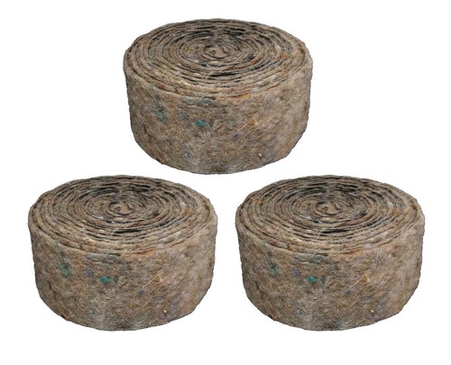 Pipe Insulation Wool Felt Hair Pipe Wrap Lagging 7M Roll 15mm 22mm 28mm ...