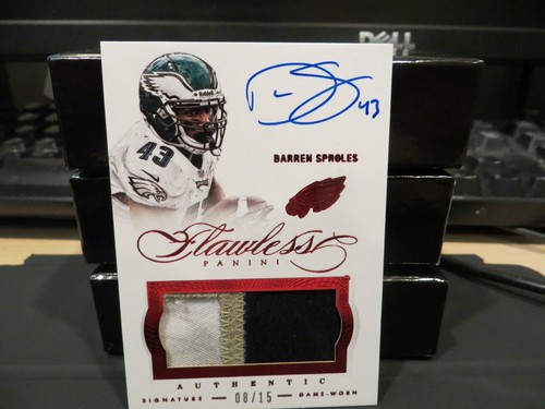 Panini Flawless Ruby Autograph Jersey Eagles Auto Darren Sproles 08/15 ...