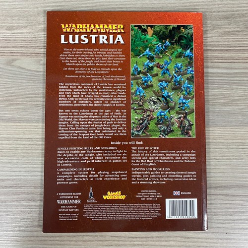 LUSTRIA WARHAMMER FANTASY BATTLE SOFTBACK ARMY SUPPLEMENT ARMY BOOK ...