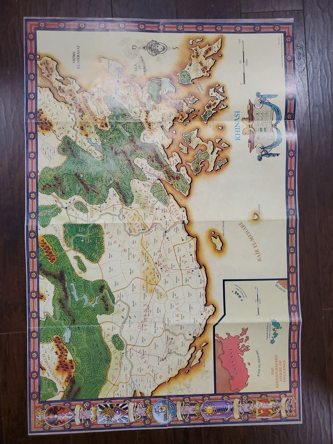 TSR Dungeons & Dragons Birthright Cities Of The Sun Map | eBay
