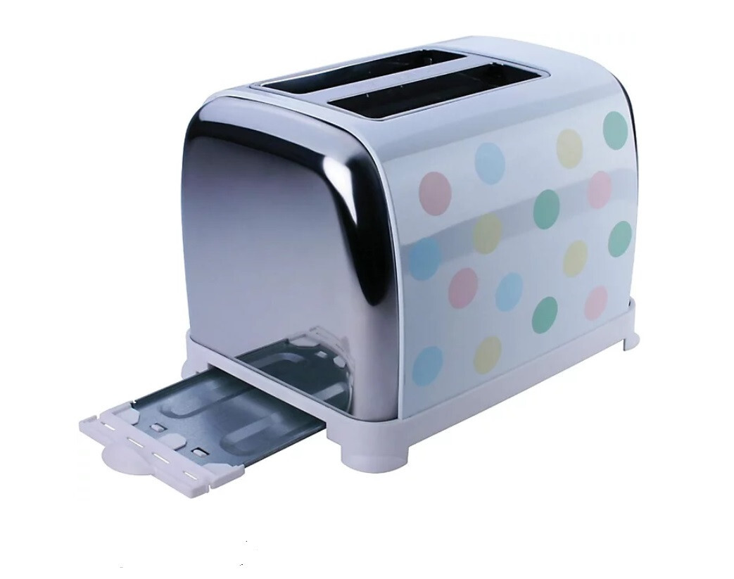 Kalorik Toaster stainless steel 2 Slice Classic Pastel Spot wide slot ...
