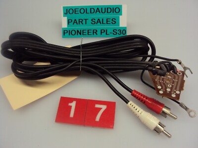 Pioneer PL-S30 Turntable RCA Cords & Cartridge Interface. Parting Out ...