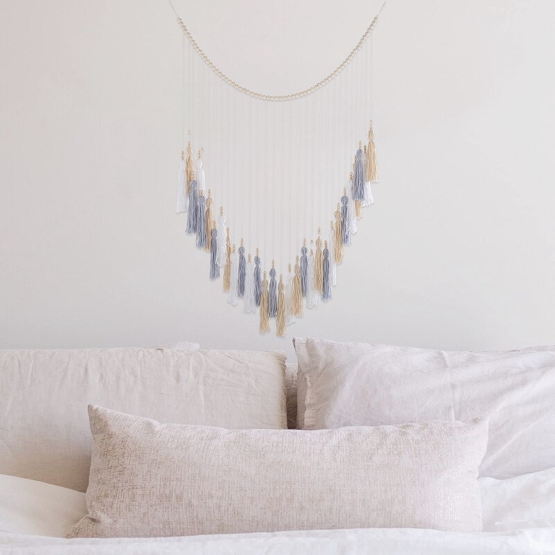 Macrame Wall Haning Boho Home Decor, Tassel Wall Decor Bohemian ...