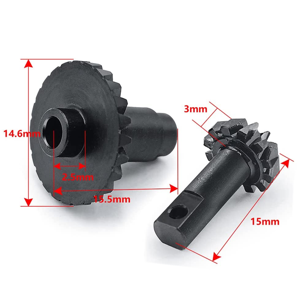 1 Set Diff Gear For Traxxas TRX4M 1/18 RC Crawler Car Steel 24T/12T ...