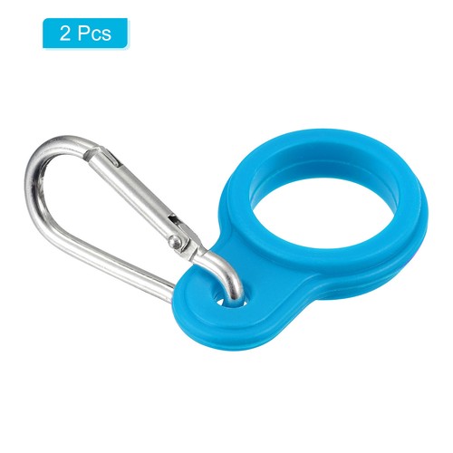 Silicone Water Bottle Clip with Buckle, 2pcs Drink Holder Hook, Sky ...