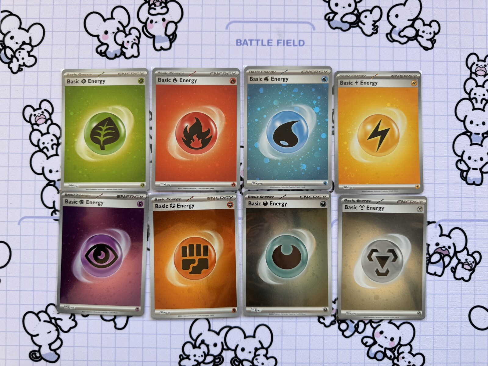 Pokemon TCG SV 151 Complete Set 8 of Holo Foil Cosmic Cosmo Basic ...