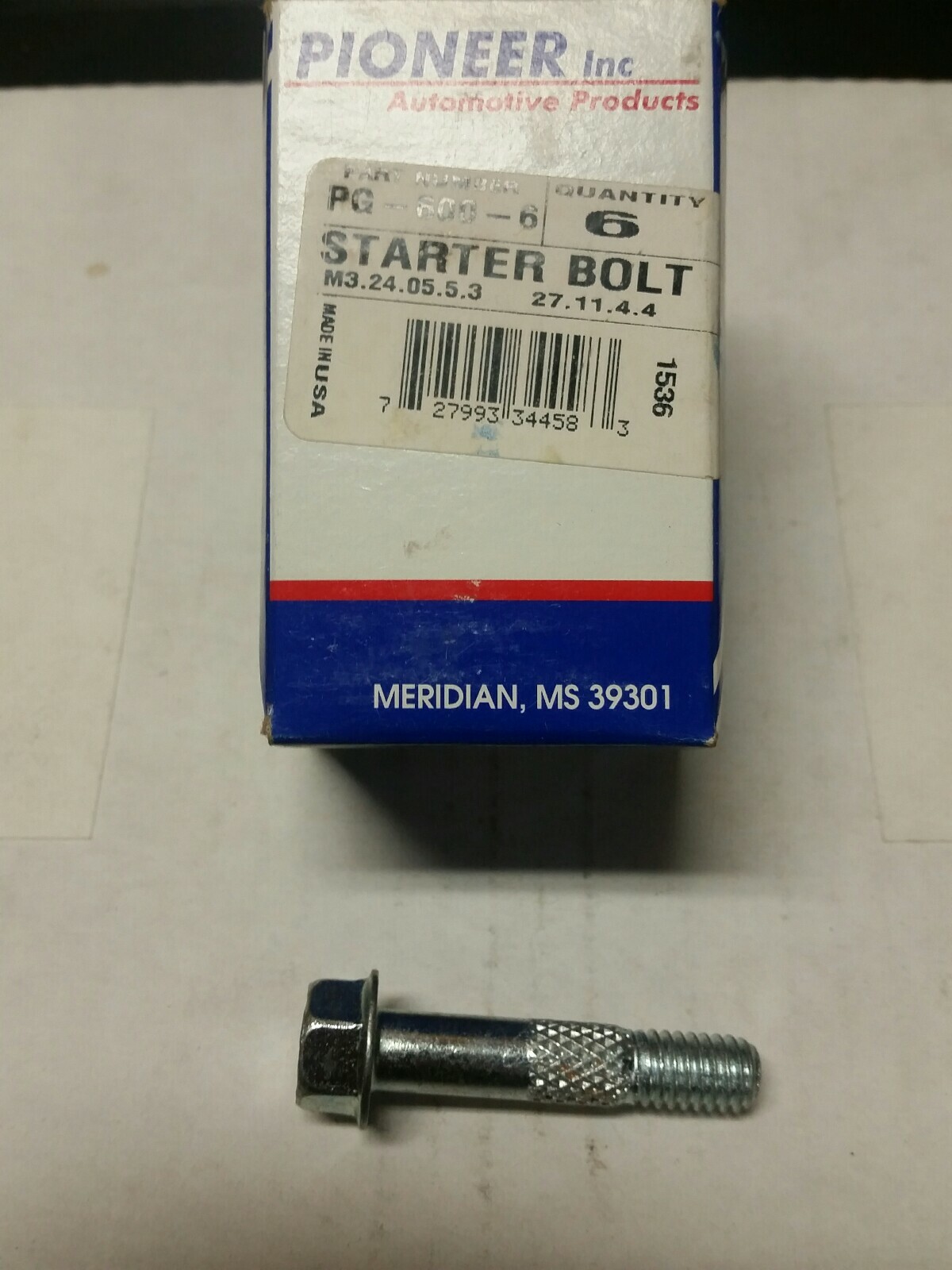 PIONEER PG-600 SMALL BLOCK CHEVY STARTER BOLT 3/8" - 16 - 1 7/8" | eBay