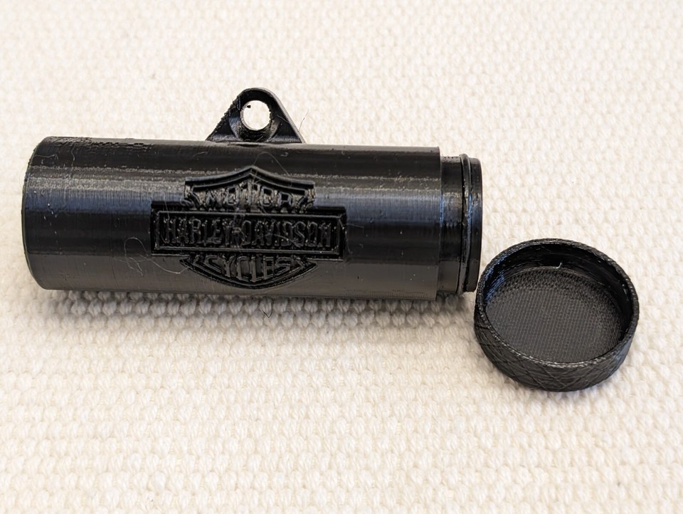 Improved Sealed Stash Tube w/ Emblem for Motorcycle, Boat, ATV - Color ...