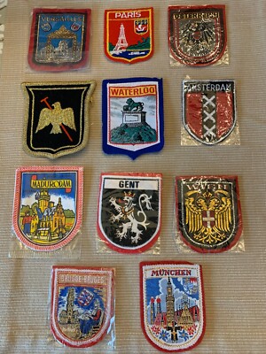 Lot Of 11 UNUSED Vintage Europe Collectors Souvenir Patch | eBay