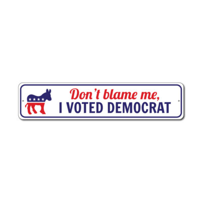 I Voted Democrat Sign | eBay