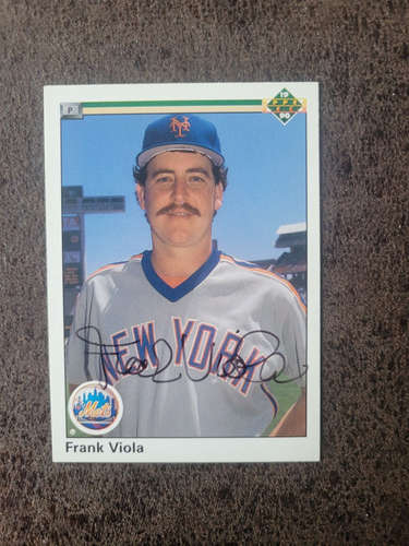 1990 Upper Deck Baseball Frank Viola #626 - New York Mets - Autographed ...