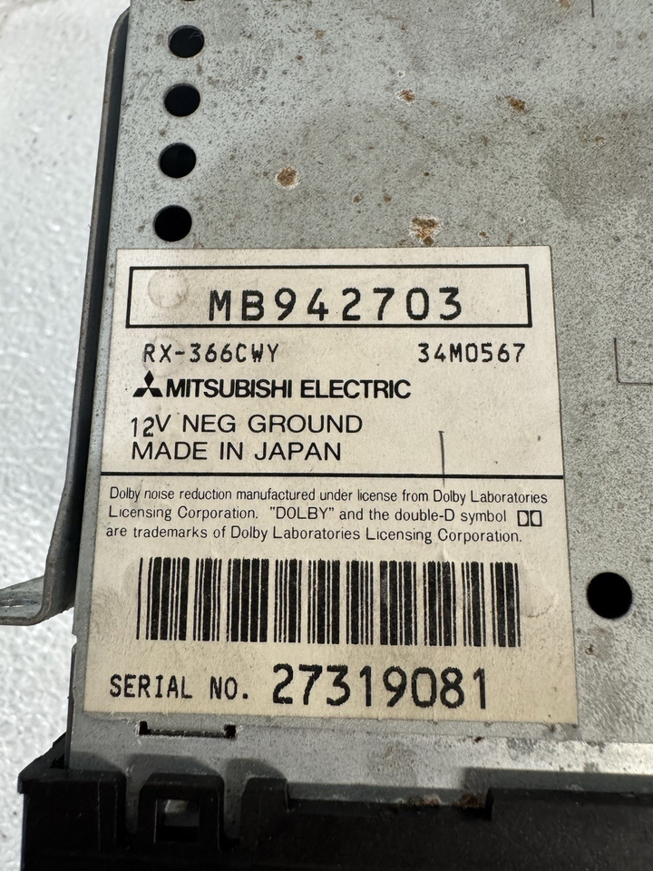 1993-1996 Mitsubishi 3000GT stereo radio cassette equalizer MB942703 ...