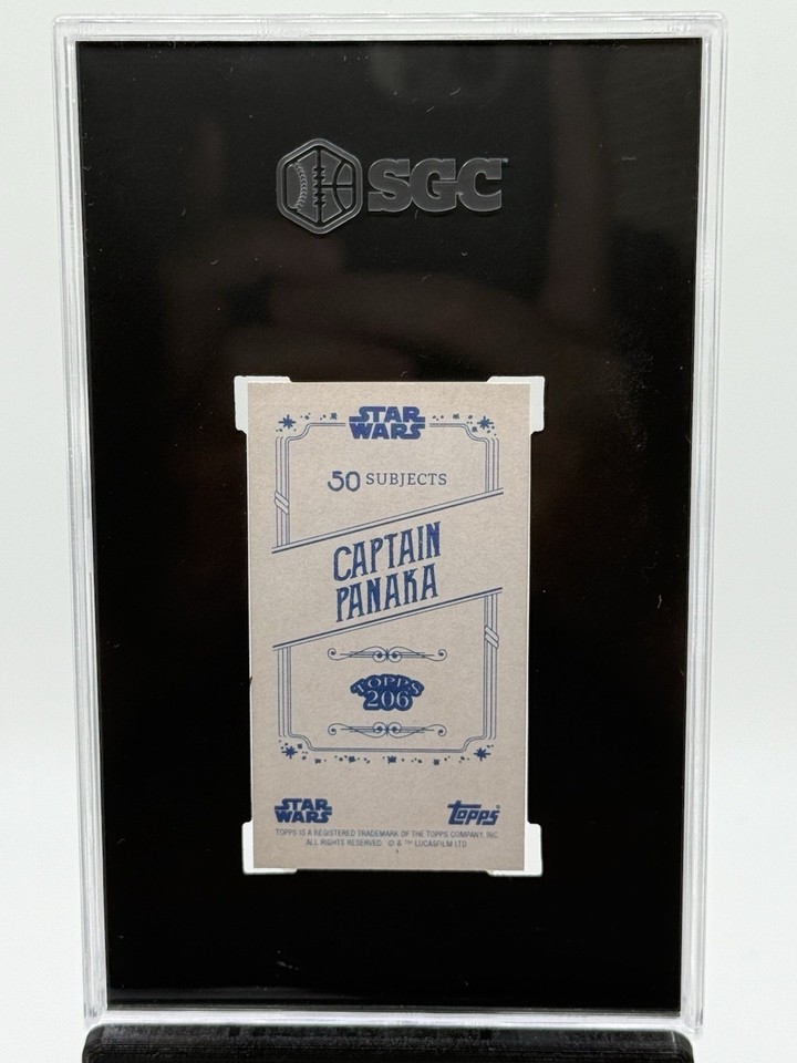 2022 TOPPS 206 STAR WARS CAPTAIN PANAKA HOLDING HELMET Variation SGC 10 ...