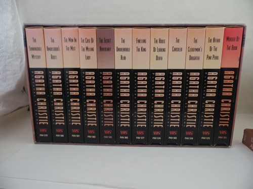 "Agatha Christie Collection" "Mysteries" 12 Volume VHS Boxed Set. VTG ...