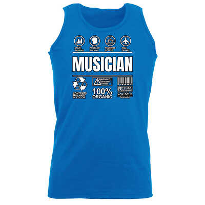 Musician Sarcastic Humour - Novelty Funny Muscle Singlet Vest Unisex ...