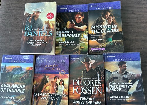 Harlequin Intrigue Books Lot Of 7 Suspense Romance Paperback | eBay