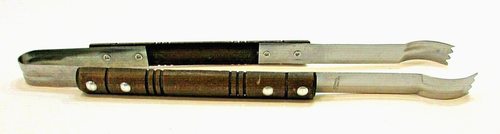 Vintage 1990's Mae-Mak USA Stainless Steel Classic Barbecue Tongs w ...