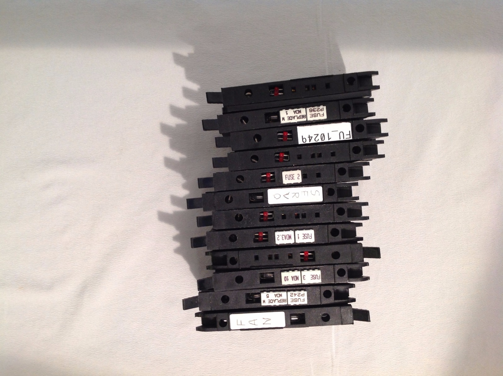 Lot 12pcs Allen Bradley 1492 1492H Terminal Block Fuse Holders with 8 ...