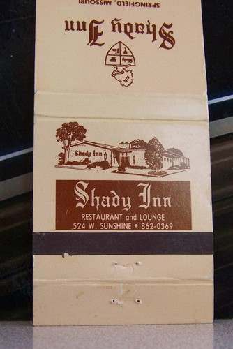 Rare Vintage Matchbook N1 Springfield Missouri Shady Inn Restaurant ...