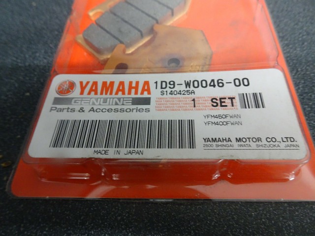 Yamaha YFM Brake Pad 1d9 W0046 00 for sale online | eBay