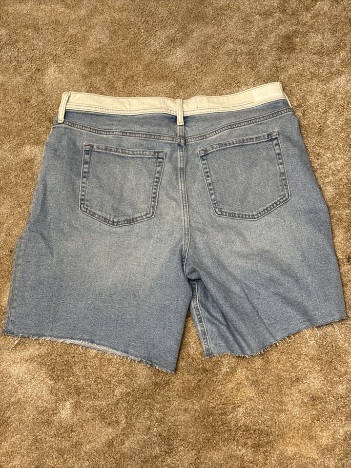 HCO Hollister Ultra High rise Dad Short 7" Womens Jean Shorts size 17 ...