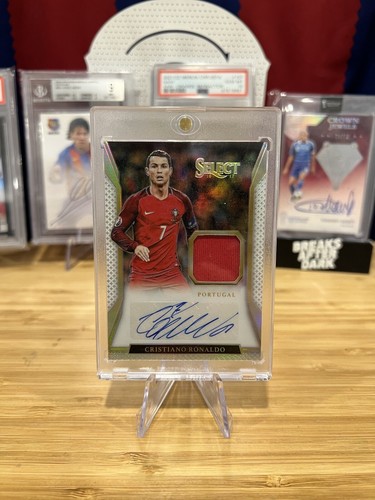 2016-17 Panini Select Cristiano Ronaldo Patch Auto White /25 | eBay