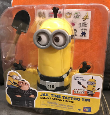 Despicable Me 3 JAIL TIME TATTOO TIM DELUXE ACTION FIGURE * Minion Toy ...