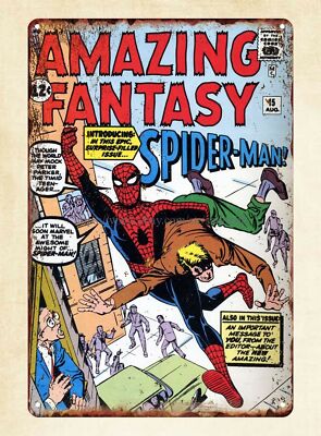 tin bar signs comic AMAZING FANTASY metal tin sign | eBay