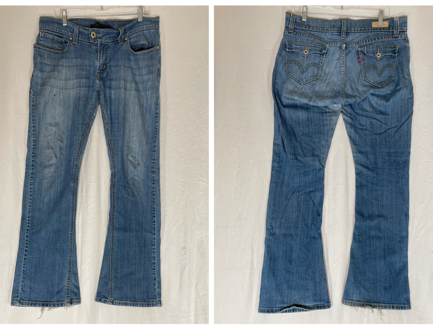 Levi's 542 12 Tilted Flare Flap Pockets Denim Medium … - Gem