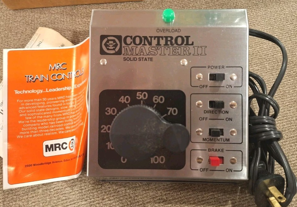 MRC Control Master II Model Train Transformer In Box | eBay