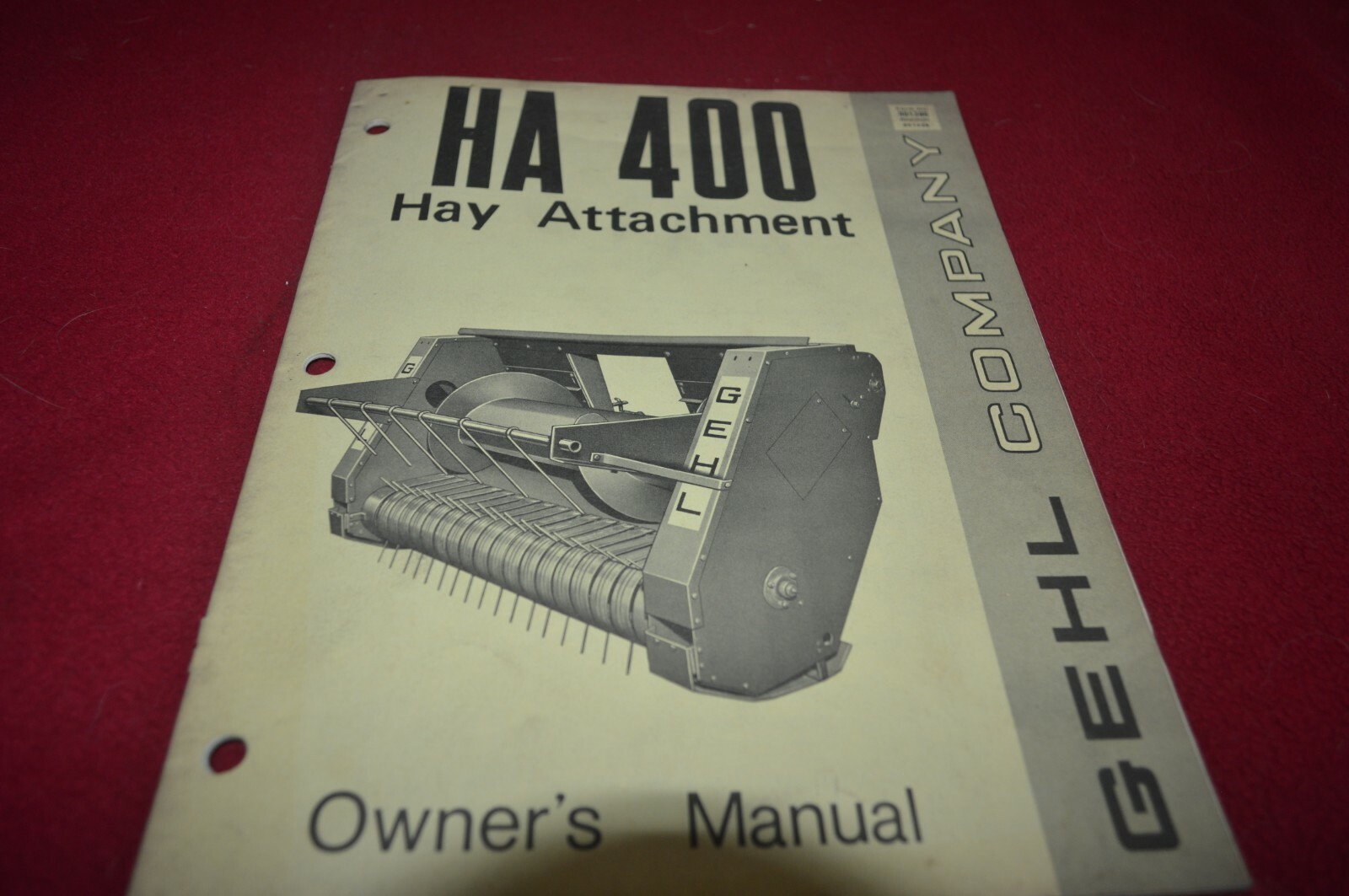 Gehl 400 Hay Pick Up Head Operator's Manual AMIL15 | eBay