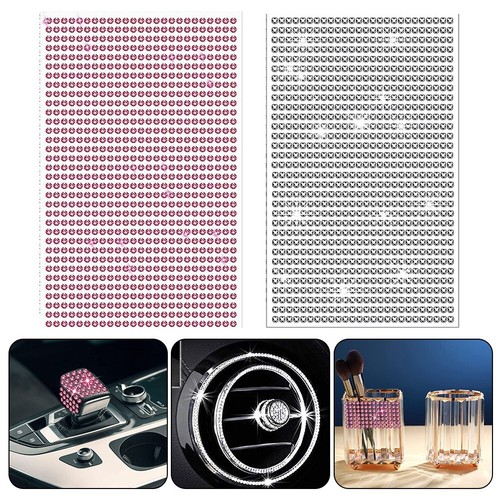 Stickers Décalque Feuille 31.8 11.2 CM Artificiel Cristal Strass ...