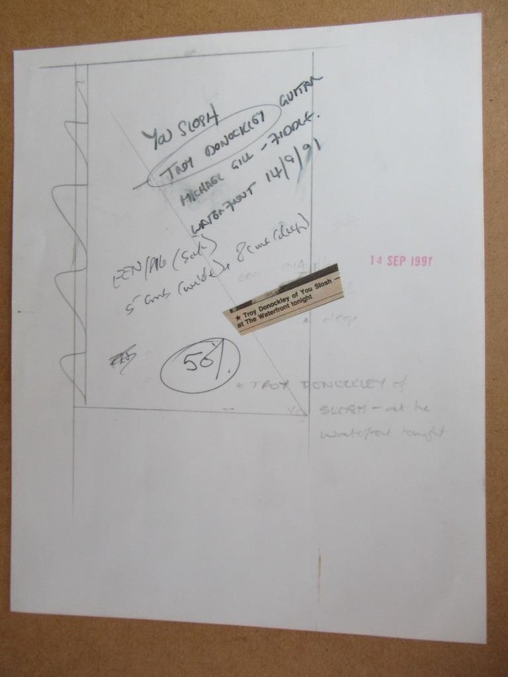 Troy Donockley of You Slosh Music Promo Image vintage item see down ...