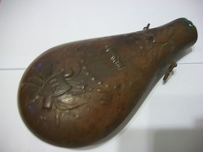1846 Batty Peace brass Powder Flask Original ! pre Civil War Rare! | eBay