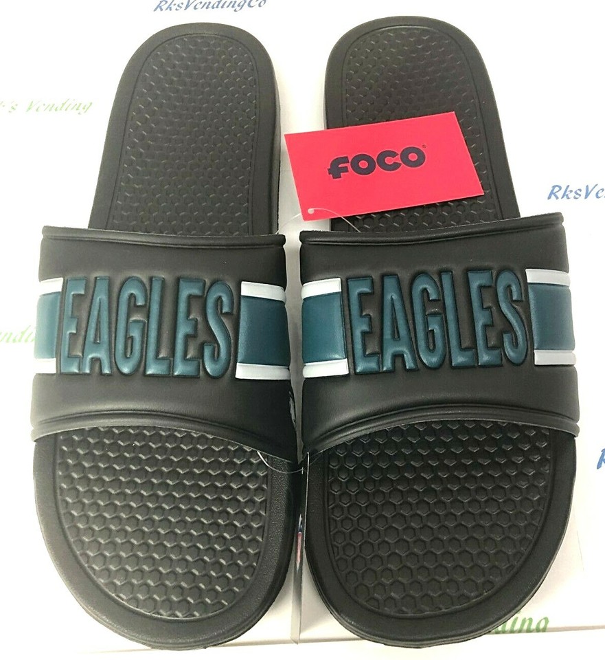 Mens 2020 NFL Raised Wordmark Slide Shower Slide Shoes Sandals FOCO new ...