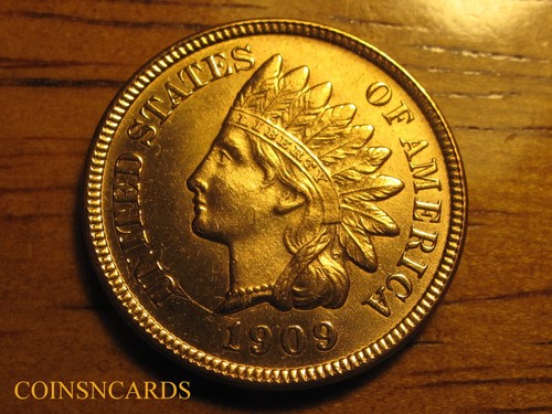 1909-S Indian Head Cent Full RED Key All 4 Diamonds Uncirculated ...