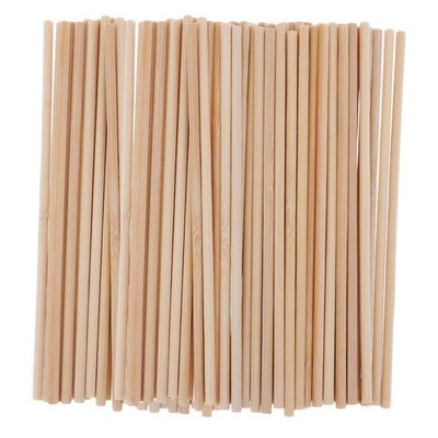 100x Balsa Unfinished Wood Craft Round Sticks Dowel Rod 150mm DIY Wood ...