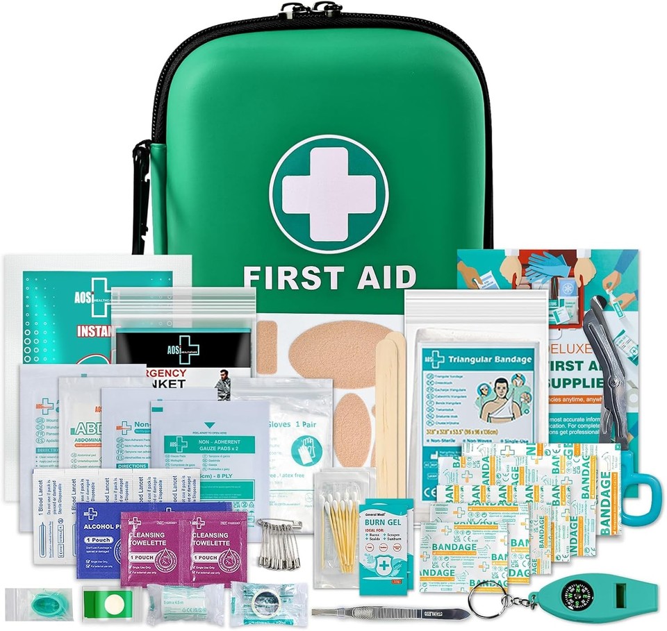 General Medi First Aid Kit - 170 Pieces Hard Case and Lightweight ...