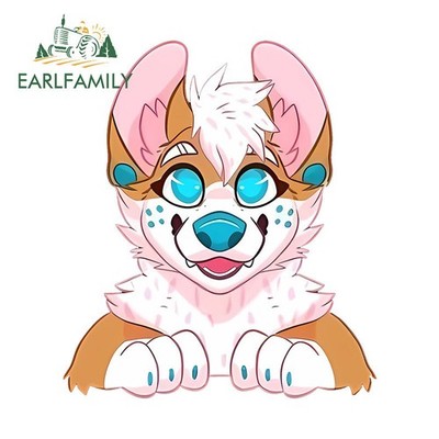 EARLFAMILY 5.1" Peek Furry Car Sticker Motorcycle Windshield Waterproof ...