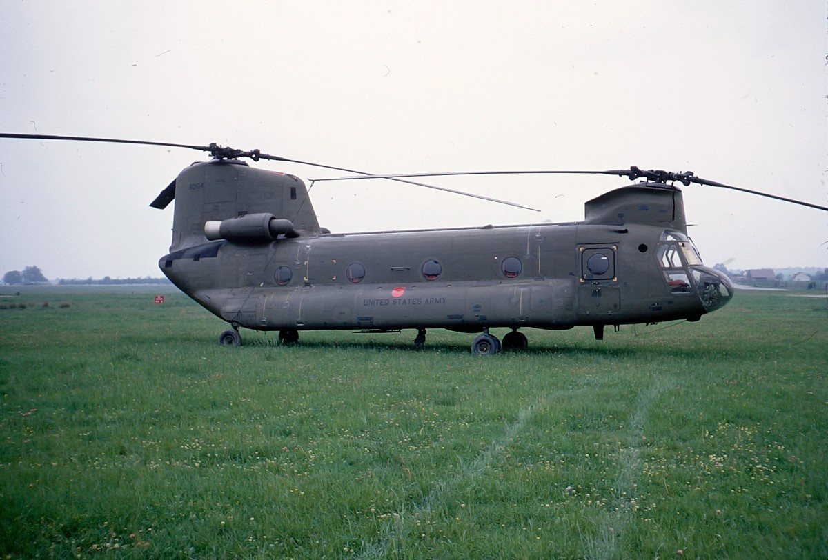 US ARMY, BV CH-47a, 66-0104, at Schwabisch Hall, in 1971, aircraft ...
