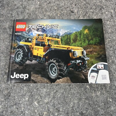 LEGO TECHNIC: Yellow Jeep Wrangler (42122) INSTRUCTIONS MANUAL ONLY ...